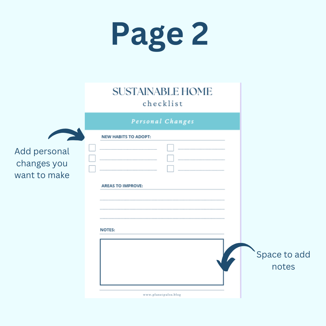 Water Conservation Checklist – Planet Pulse
